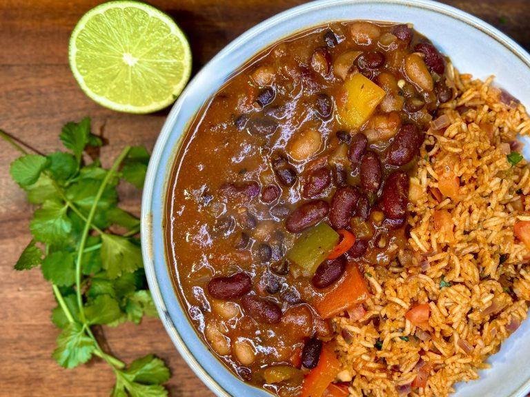 Veggie Three Bean Chilli, Easy & Delicious! - Tom's Table